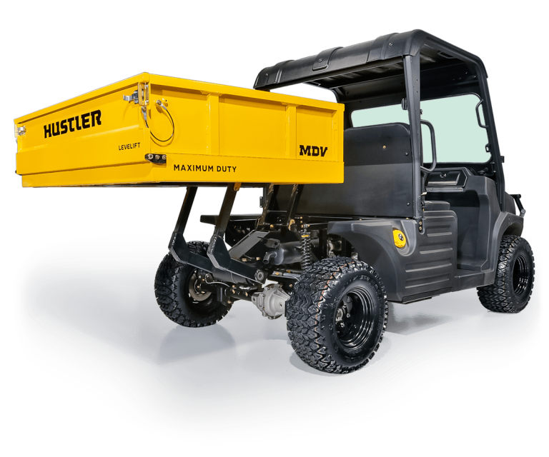 Hustler Turf Enters UTV Market with LEVELIFT™ Bed Technology - Small ...